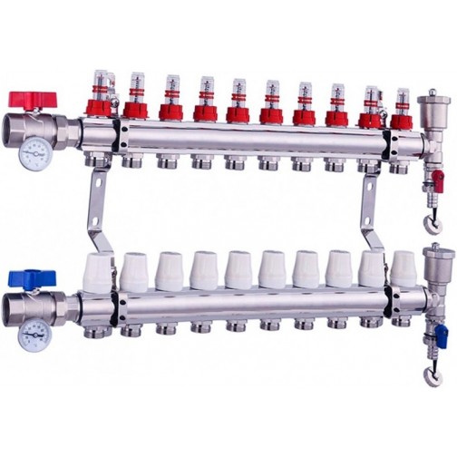 Underfloor Heating Manifold UFH Manifold NORDIC TEC 10 circuits