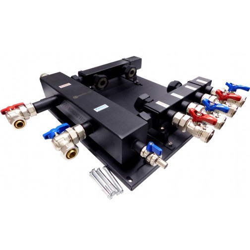 Low Loss Header NORDIC TEC with 3 heating cirlces manifold