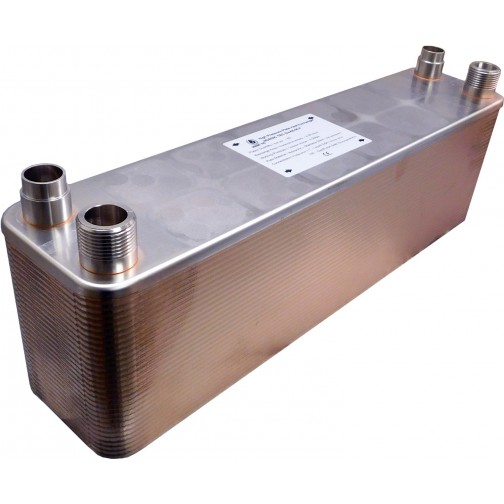 Gas to Water Plate Heat Exchanger NORDIC Tec Ba-68-60-F 60 plates